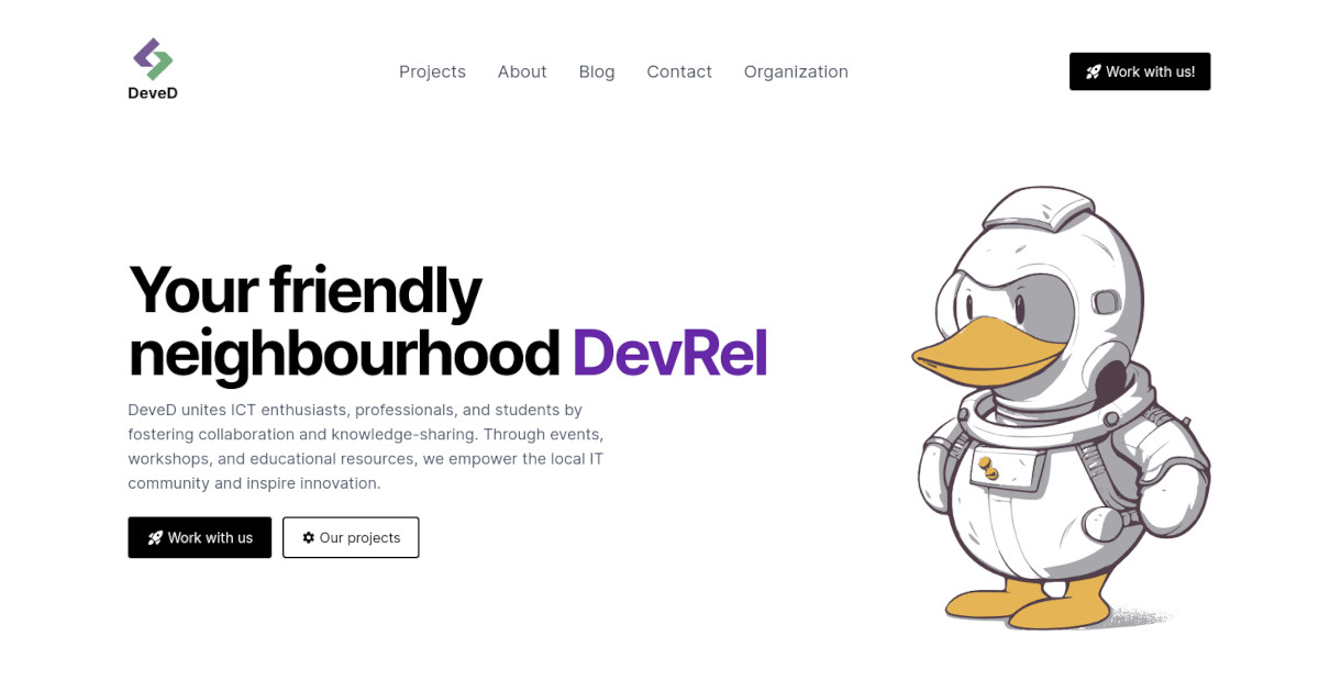 DeveD - Your friendly neighborhood DevRel.